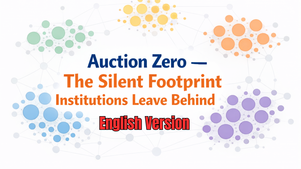 Auction Zero — The Silent Footprint Institutions Leave Behind | By ...